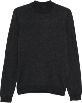 Roberto Collina Homme, Pulls, Gris, Taille: S Pull col montant