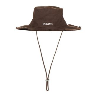 Jacquemus Homme, Accessoires, Brun, Taille: 60 CM Artichaut Bucket Hat