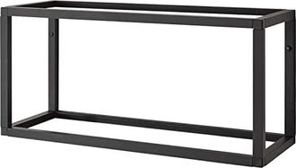 WESCO Wesco Rack System Smart Regalsystem 120 x 45 aus Aluminium, flexibel erweiterbar, in der Farbe: Schwarz, Maße: 1200 x 250 x 450 mm, A74512045-62