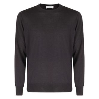 Paolo Pecora Pull col rond en laine m&eacute;rinos extra-fine - Homme - Pulls - Brun - Taille: L