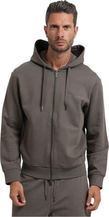 A|X Armani Exchange Sweatshirt mit durchgehendem Rei&szlig;verschluss - - Sweatshirts & Hoodies - Herren - Grau - 2XL