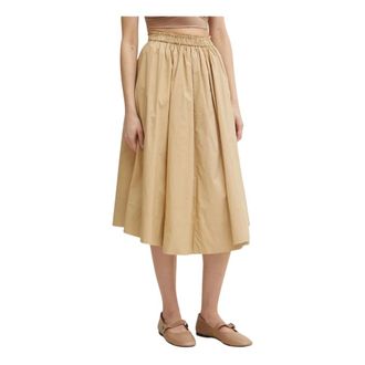 Forte_Forte My Skirt - - Skirts - Damen - Beige - S