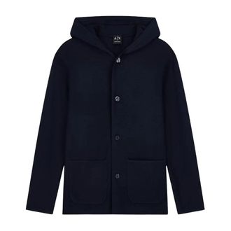 A|X Armani Exchange Hybrid Blazer Cardigan - - Knitwear - Herren - Blau - M