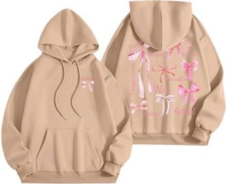 Generic Sweats &agrave; capuche pour femmes, sweats &agrave; capuche &agrave; manches longues, kaki, XXL