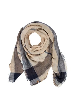 Camel Active Damen Schal aus einem Baumwollmix Nachtblau, womenswear-OS