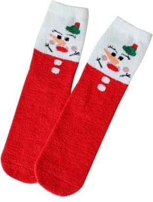 Generic Chaussettes Femme Chaussettes Chaudes Femme Chaussettes Thermiques Femme De Classique Hiver Mi-Mollet &Eacute;paissies Motifs Mignons Parfaites Pour Dormir O