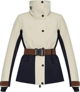 Moncler veste de ski &agrave; taille ceintur&eacute;e - Tons neutres