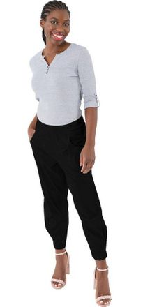 Stehmann Schlupfhose Stehmann, Rachell-650 in leichter Sommerqualit&auml;t mit Faltendetails Faltendetails an den Taschen