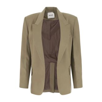 Low Classic LOW Classic, Femme, Vestes, Beige, Taille: 36 FR Blazer en laine gris tourterelle