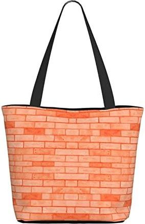 AOOEDM Brick-Wall Of Red Ladies Shopping Bag 13x11x7in.Le cadeau parfait pour la Saint-Valentin.Cest de la Saint-Valentin pour maman, fille, &eacute;pouse, etc