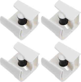 SOLUSTRE 4 St&uuml;ck Wandmontiertes Mopphalter mit Rutschfestem Gummigriff Selbstklebender Besen und Moppaufh&auml;ngung f&uuml;r Haushalt Bad K&uuml;che und Garage