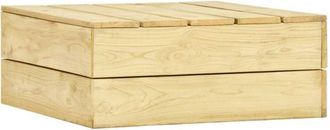 vidaXL Vidaxl - Table de jardin 75x75x31 cm Bois de pin impr&eacute;gn&eacute;