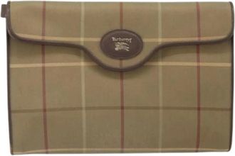 Burberry Sac bandouli&egrave;re en toile Pre-owned - Femme - Pre-owned - Beige - Taille: ONE Size