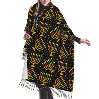 Generic Bonne F&ecirc;te De Kwanzaa, F&ecirc;te Du Patrimoine Africain Femme Scarf Douce Ch&acirc;le Wrap Chaud Ch&acirc;le Pour Mariage Hiver Automne Soir&eacute;e