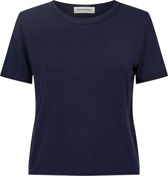 Sofie Schnoor Marineblaues T-Shirt mit kurzen &Auml;rmeln - - Tops - Damen - Blau - XL