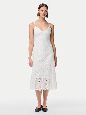 Pieces Sommerkleid Vilde 17156565 Wei&szlig; Regular Fit