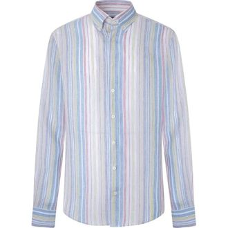 Hackett Chemise en lin - Homme - Chemises - Multicolore - Taille: M