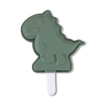 Fackelmann Fackelmann Stieleisform Dinosaurier aus Silikon, graugr&uuml;n, 11x15x2 cm, wiederverwendbar und sp&uuml;lmaschinengeeignet