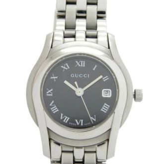 Gucci Montre vintage en acier inoxydable doccasion - Femme - Pre-owned - Gris - Taille: ONE Size