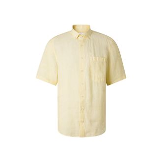 Bogner Leinen-Kurzarm-Hemd Lykos f&uuml;r Herren - Gelb - 3XL