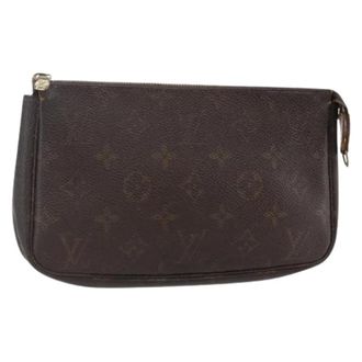 Louis Vuitton Pochette en toile Pre-owned - Femme - Pre-owned - Brun - Taille: ONE Size