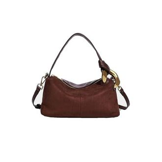 Generic Petit sac bandouli&egrave;re en daim pour femme, style r&eacute;tro classique, avec poign&eacute;e sup&eacute;rieure et bandouli&egrave;re souple, id&eacute;al pour les voyages et le travail