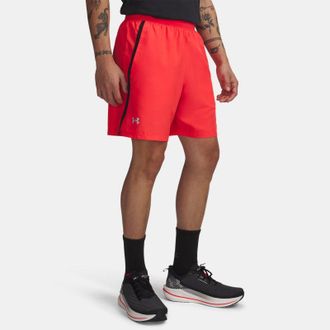 Under Armour Launch Shorts (18 cm) f&uuml;r Herren Racer Rot / Schwarz / Reflektierend XXL