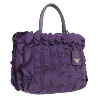 Prada Sac &agrave; main vintage Pre-owned - Femme - Pre-owned - Violet - Taille: ONE Size