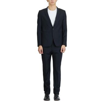 Reveres 1949 Wollanzug Jacke und Hose - - Suits - Herren - Schwarzk - 2XL