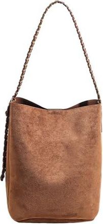 Generic Sac &agrave; bandouli&egrave;re simple en daim synth&eacute;tique pour femme et fille avec sangle r&eacute;glable, couleur unie, sac fourre-tout de grande capacit&eacute; pour voyage, s