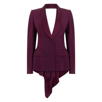 Alberta Ferretti Blazer mit asymmetrischem Schnitt - - Jackets - Damen - Lila - S