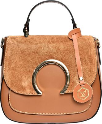 Luisa Vannini Braun Rindsledertasche