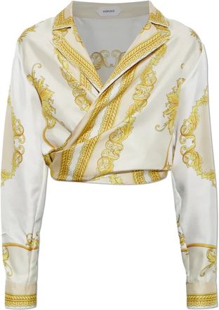 Versace Damen, Blusen & Hemden, Beige, MGr&ouml;&szlig;e
