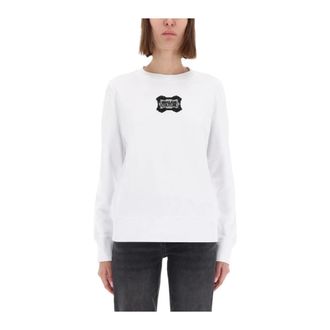 Versace Jeans Couture Femme, Sweatshirts et sweats &agrave; capuche, Blanc, Taille: 42 FR Cardigans