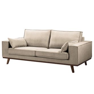 Fredriks home24 Sofa Jurga 2-Sitzer Beige Webstoff Sioma 199 x 81 x 91cm Modern