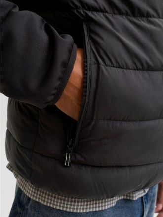 Jack & Jones Steppjacke JJETATE HYBRID JACKET Kunstfaser, regular fit