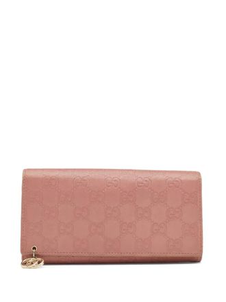 Gucci Portemonnaie mit Monogramm-Pr&auml;gung - Rosa