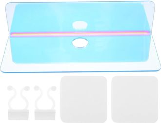 Angoily Schwebendes Acryl Wandregal mit Schillernder Oberfl&auml;che Kleines Eckregal Zur Platzsparenden Wandaufbewahrung f&uuml;r Bad Wohnzimmer und B&uuml;ro