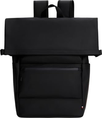 Tommy Hilfiger Herren Rucksack mit Rolltop, Schwarz (Black), Einheitsgröße