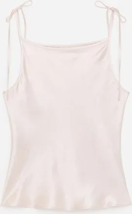 Arket Satintop In Knitteroptik -Rosa