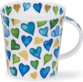 Dunoon Becher Lomond Lovehearts Blue - 0,32l