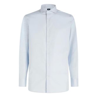 Boggi Milano Homme, Chemises, Bleu, Taille: 2XL Chemise en coton pinpoint coupe regular