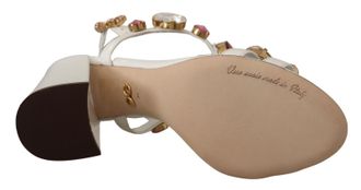 Dolce & Gabbana Keira Heel Sandal - White