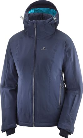 Salomon Brilliant Ski Snowboard Jacke Mit Kapuze Damen