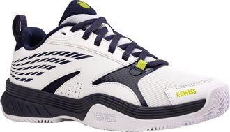 K-Swiss Performance Herren Speedex HB Tennis Shoe, White/Peacoat/Lime Green, 42.5 EU
