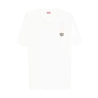 Kenzo Wild Tiger T-Shirt mit Stickerei - - Tops - Herren - Wei&szlig; - XL