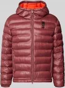 Blauer Steppjacke mit Zweiwege-Rei&szlig;verschluss Modell CHARLES