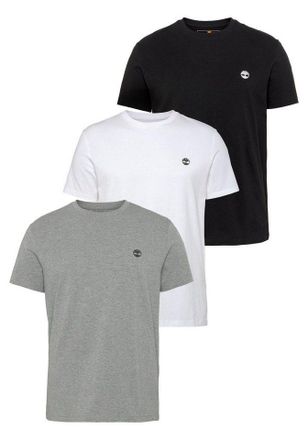 Timberland T-Shirt DUNSTAN RIVER 3xPack Tee (Set, 3-tlg) f&uuml;r Sportmode, Outdoormode und Streetwear, Kurzarm, aus Baumwolle