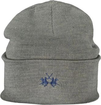 La Martina Graue Polyester Hut & M&uuml;tzen - - Accessories - Herren - Grau - ONE SIZE