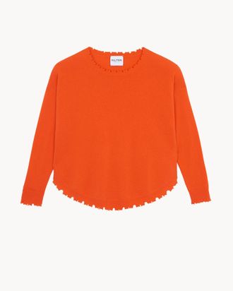 Kujten Pull cachemire col rond liquette - Pull Mela